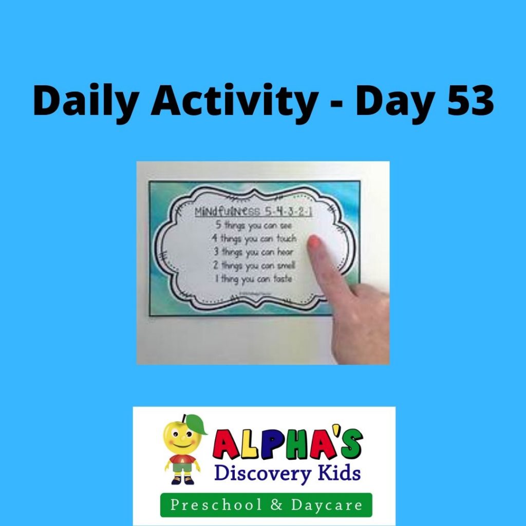 Daily Activity for Kids – Day 53 – Five Senses Mindfulness Activity ...